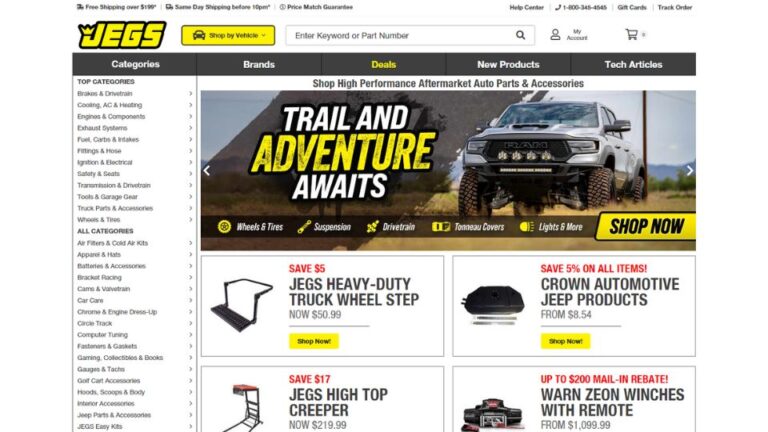 Top 10 Websites to Buy Auto Parts in the USA (2024) | MyMallBox